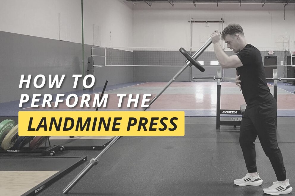 How to Perform the Landmine Press - Drees Performance Training
